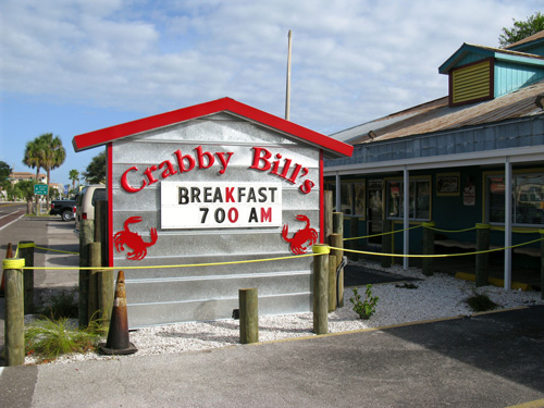 Crabby Bills Breakfast - Indian Rocks Beach - Florida Beach Vacation Crabby Bills Breakfast - Indian Rocks Beach - Florida Beach Vacation